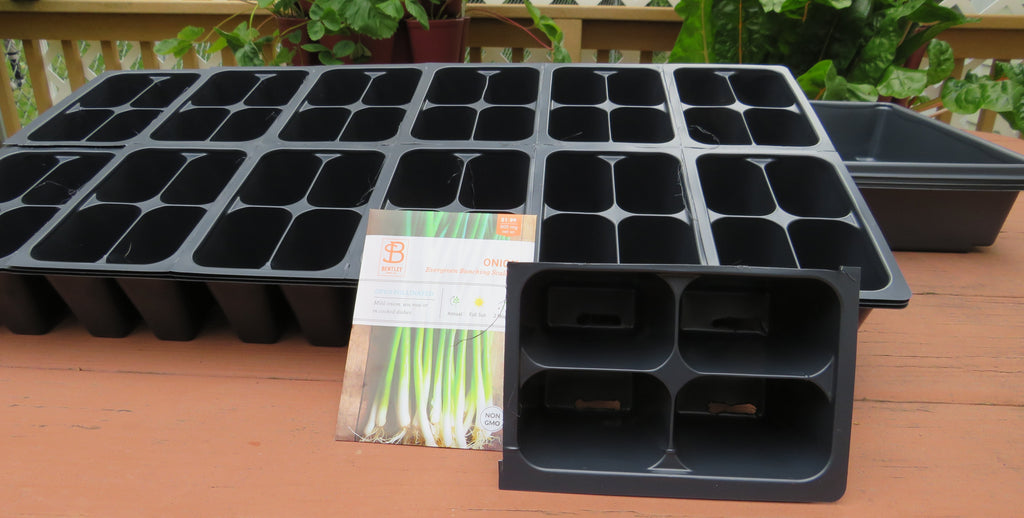 Seed Flats and Seed Starting Insert Cells (Medium 4 Count) 3 flats and ...