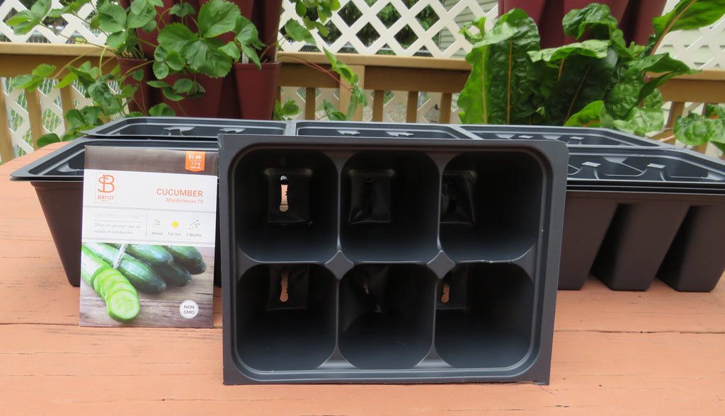 Seed Flats and Seed Starting Insert Cells (Large 6 Count) 3 flats and ...