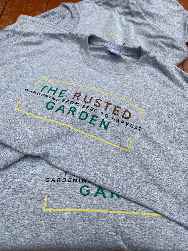 The Rusted Garden Logo T-Shirts - Gardening from Seed to Harvest