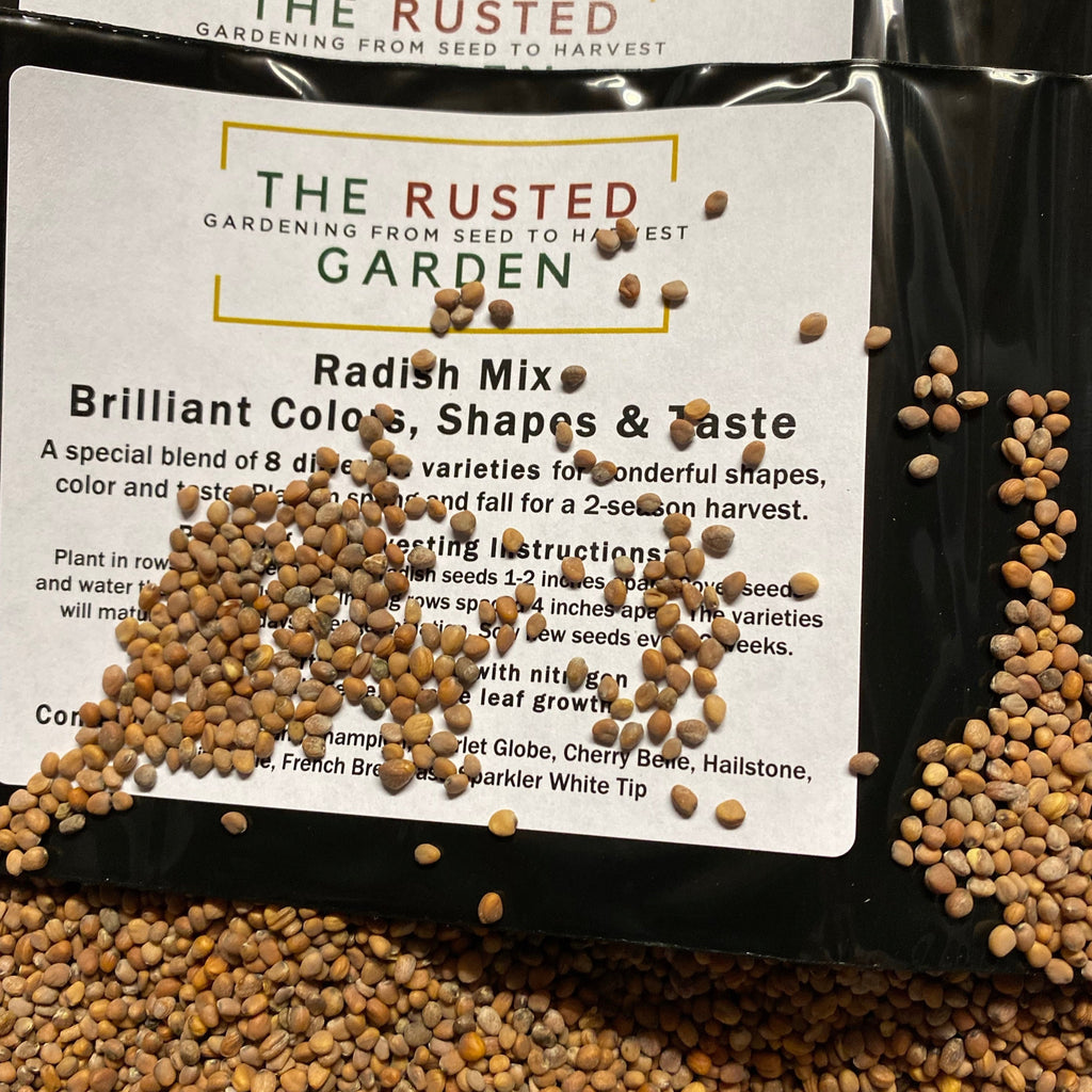 Radish Mix - Rusted Garden Blend of 8 Different Varieties: 2 oz Packag ...